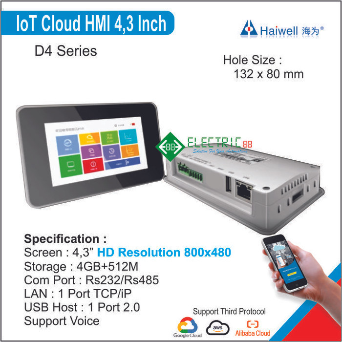 Jual D4 Haiwell IoT Cloud HMI 4.3 Inch | Shopee Indonesia