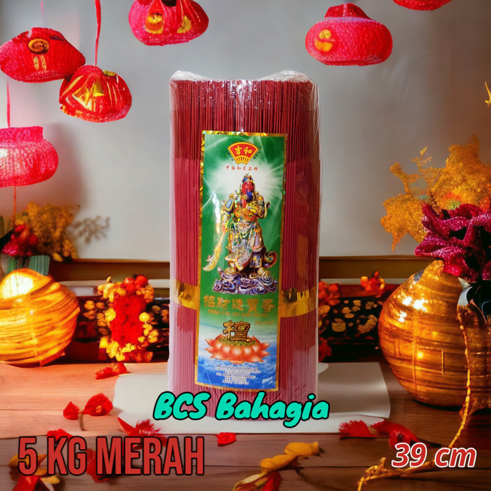 Jual hio dupa merah sembahyang puja halus panjang isi 5 kg warna merah ...