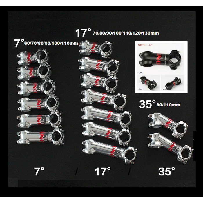 Jual Stem Sepeda Uno Chromoly 60 70 80 90 100 110 120 Mm 7 17 31.8 ...