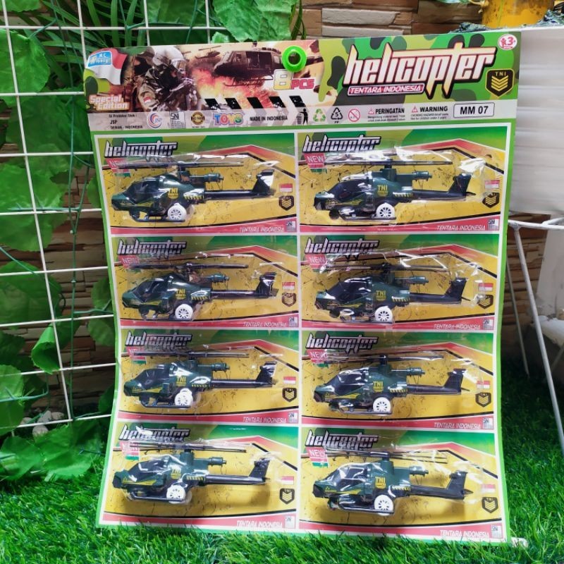 Jual MINIATUR PESAWAT HELIKOPTER ARMY TNI PULLBACK ANAK LAKI LAKI MURAH ...