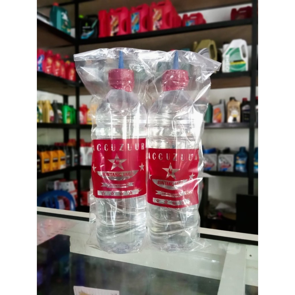 Jual Air Aki Air Accu Zuur Sir Merah Bintang Jago 700ml | Shopee Indonesia