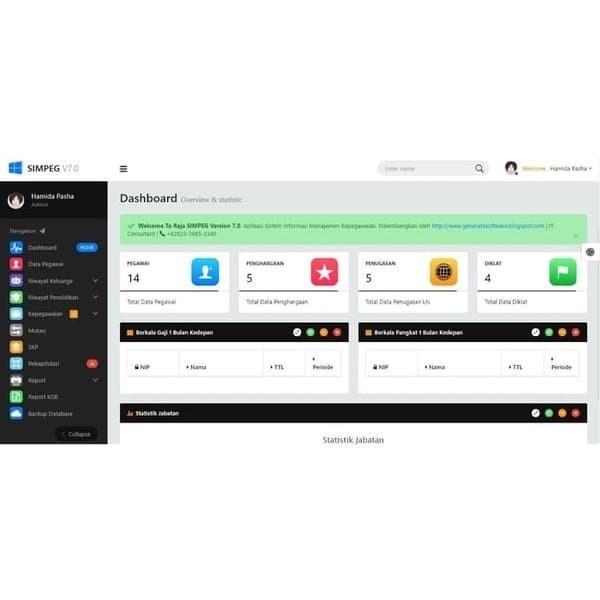 Jual Software Aplikasi SIMPEG Berbasis Web Versi 7 Terbaru | Shopee ...