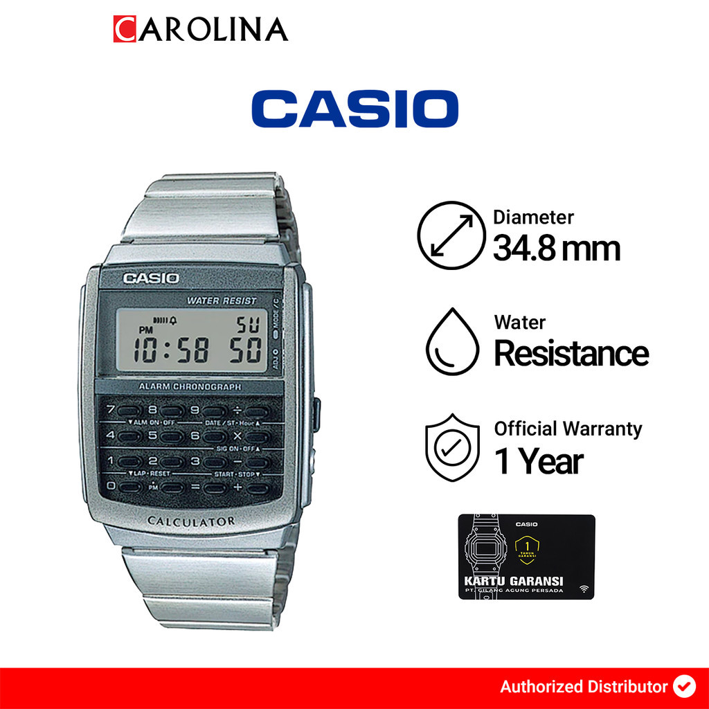 Jual Jam Tangan Pria Casio General CA-506-1D Calculator Digital Dial ...