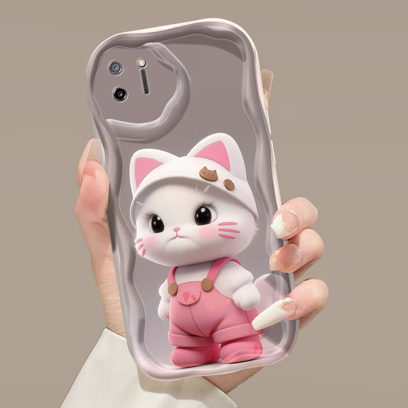 Jual Casing Hp Realme C11 2020 Case pola kucing dan kelinci merah muda ...