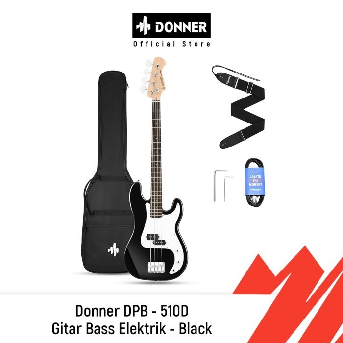 Jual Donner DPB - 510D Gitar Bass Elektrik - Black | Shopee Indonesia