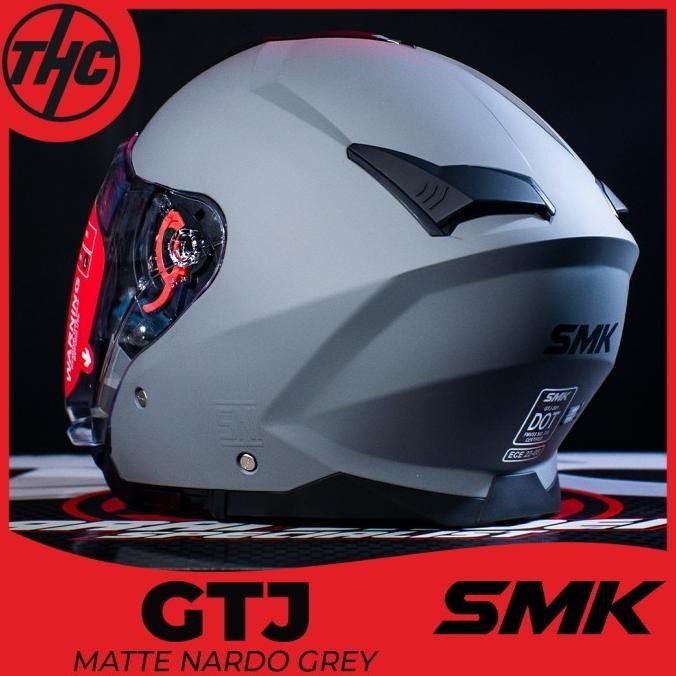 Jual Helm Smk Gtj Nardo Grey Matte Original Half Face Helmet ...