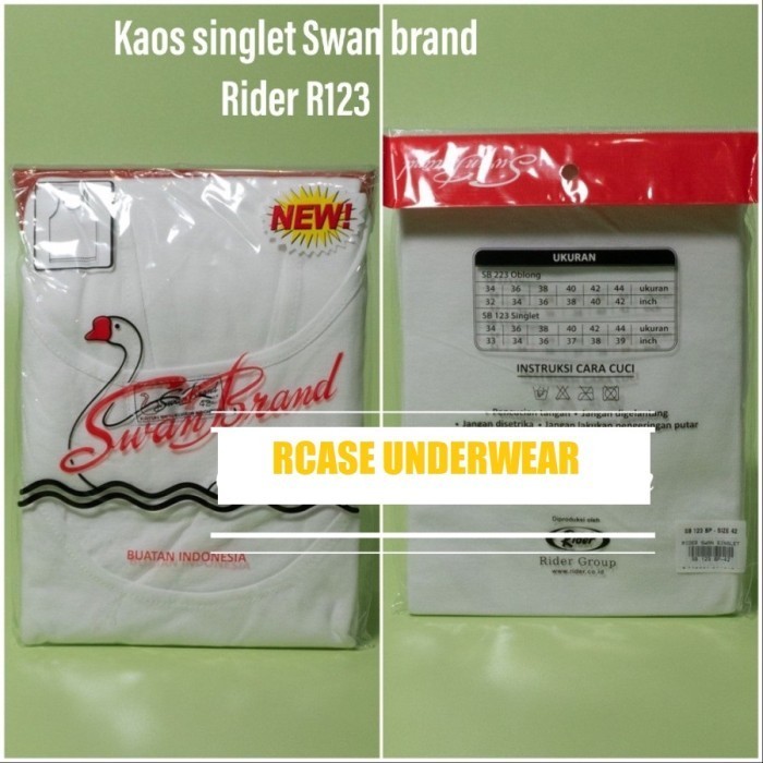 Jual (Bayar di Tempat) Kaos Singlet Swan Brand Rider Original R223 ...