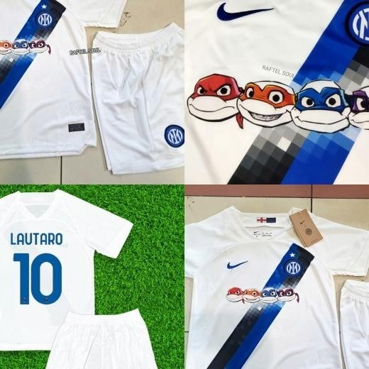 Jual Jersey Baju Bola Anak Inter Away Ninja Turtles Kids 2023/2024 ...