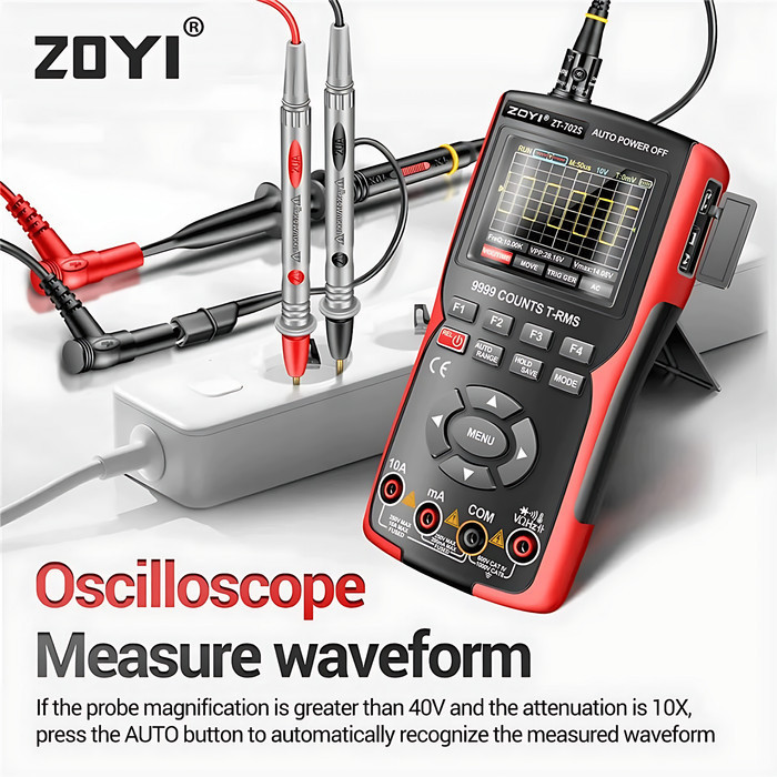 Jual Zoyi Zt-702S Digital Oscilloscope Multimeter 48M/S 10Mhz Pc Waveform | Shopee Indonesia