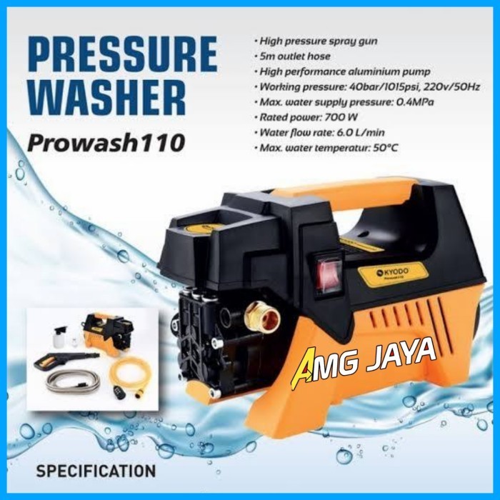 Jual Mesin Steam Cuci Mobil Ac Motor Jet Cleaner Kyodo Prowash 110 / 120 | Shopee Indonesia