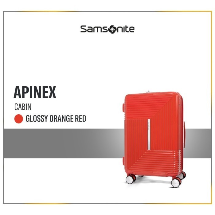 Jual Samsonite Koper Hardcase Apinex Cabin 20 inch - Glossy Orange Red ...