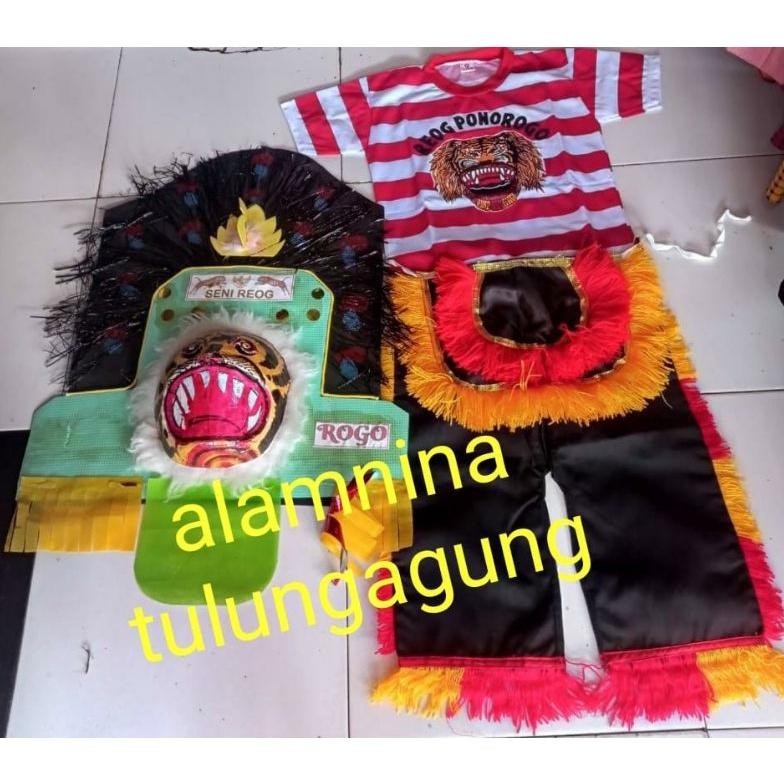 Jual H-4 Setelan Reog Ponorogo Topeng Dadak Merak Spon Murah | Shopee ...
