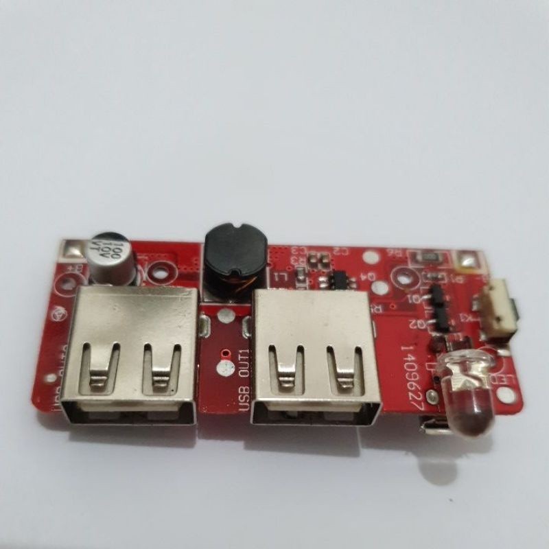 Jual Modul Powerbank 2 USB 2.1A LED Lights New Fast charging | Shopee ...