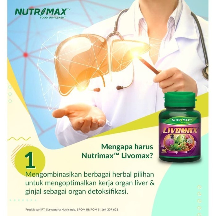 Jual Nutrimax Livomax - Kesehatan Hati Dan Ginjal (60 Tablet) | Shopee ...