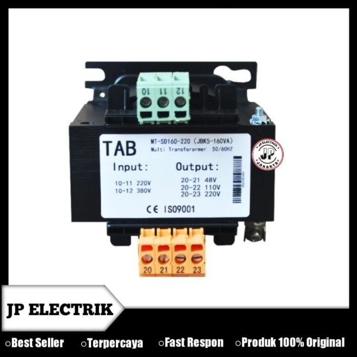 Jual TRAFO STEP DOWN 160VA INPUT 380V/220V AC MULTI TRANSFORMER STEP DOWN MURAH BEST SELLER ...