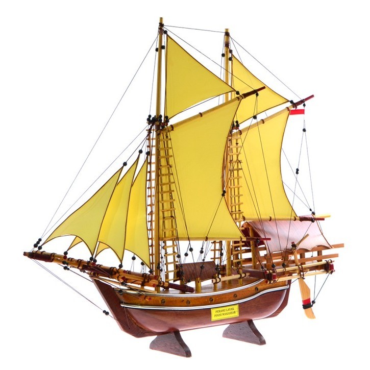 Jual Cardito - Miniatur Kapal Layar Pinisi 40 Cm | Shopee Indonesia