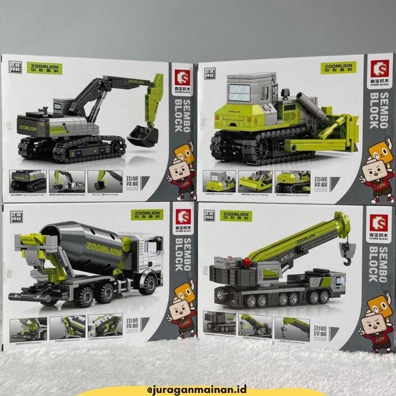 Jual PL30 SEMBO BLOCKS Zoomlion Truck Series - Bricks brick block bongkar susun 200-300an pcs ...
