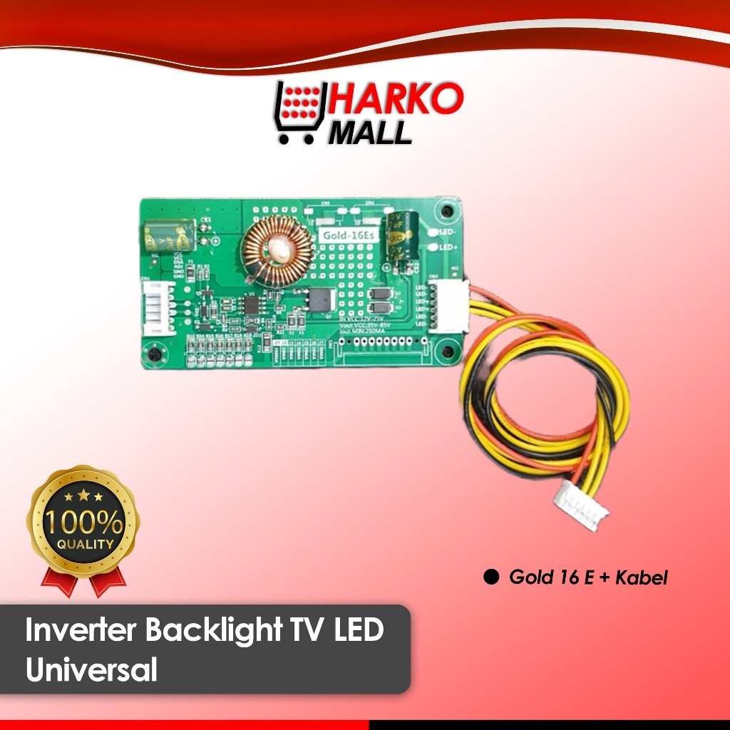 Jual Inverter Backlight LED TV / Driver Inverter Universal TV GOLD 16E ...