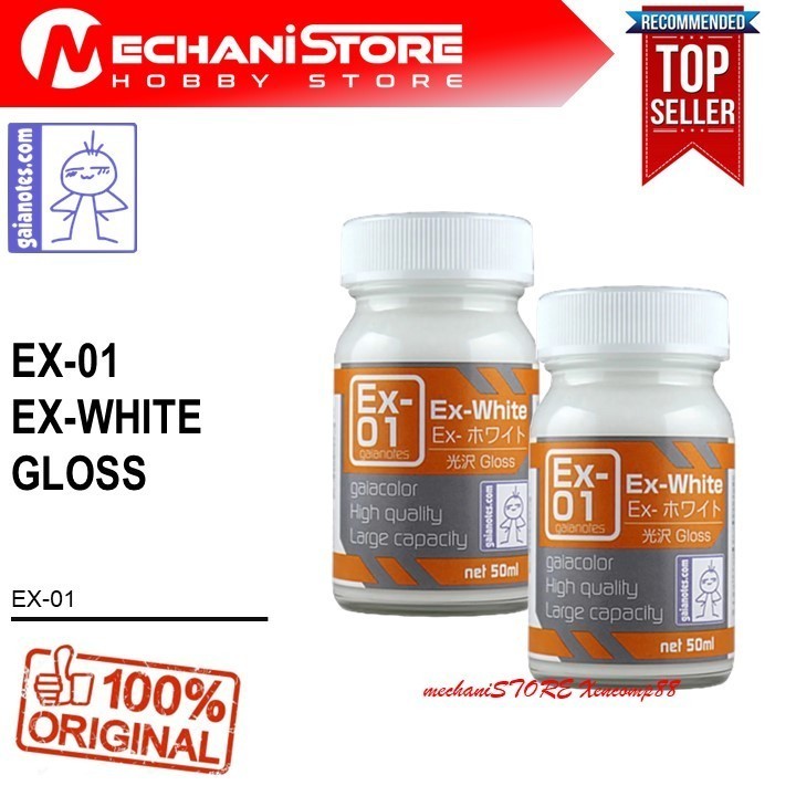 Jual GAIA Color EX-01 White Gloss - Cat GaiaNotes EX01 Model Kit bkn ...