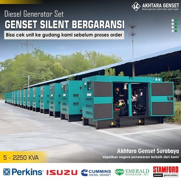 Jual Genset Super Silent 200 Kva 250 Kva 300 Kva Perkins Cummins Isuzu Emerald Stamford | Shopee ...