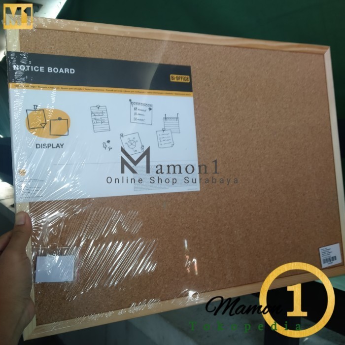 Jual Bi-Silque Cork Board Papan Buletin/Pin Board 60X45 Cm | Shopee ...