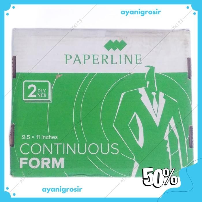Jual CONTINUOUS FORM PAPERLINE 2 PLY 9 1/2 X 11 IN (K2) KUALITAS PRODUK ...