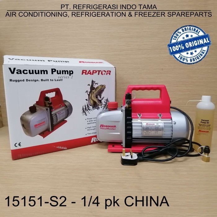 Jual VACUUM PUMP ROBINAIR 2 STAGE 1,5 CFM 15151 - S2 - 1/4 pk CHINA ...