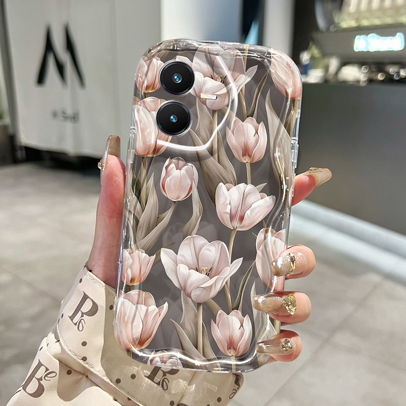 Jual Casing Hp VIVO Y22 VIVO Y22s Case hp ponsel pola bunga Tulip ...