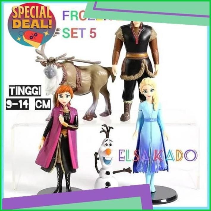 Jual FROZEN 2 ACTION FIGURE PRINCESS DISNEY ELSA ANNA OLAF TOPPER CAKE ...