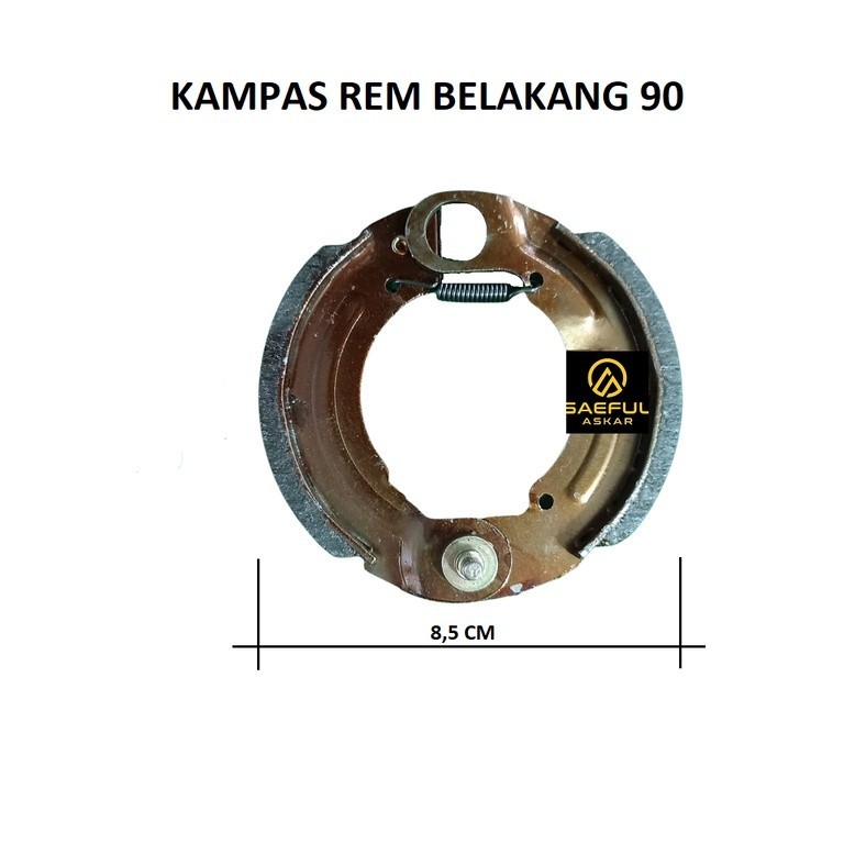 Jual kampas rem rear belakang ukuran 90 cocok untuk sepeda listrik ...