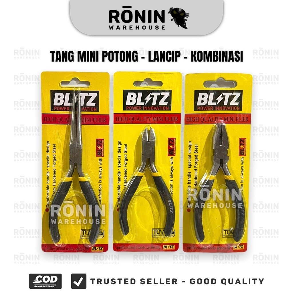 Jual BLITZ Tang Mini Potong / Lancip / Kombinasi Plier Serbaguna 4,5 5,5 " inch | Shopee Indonesia