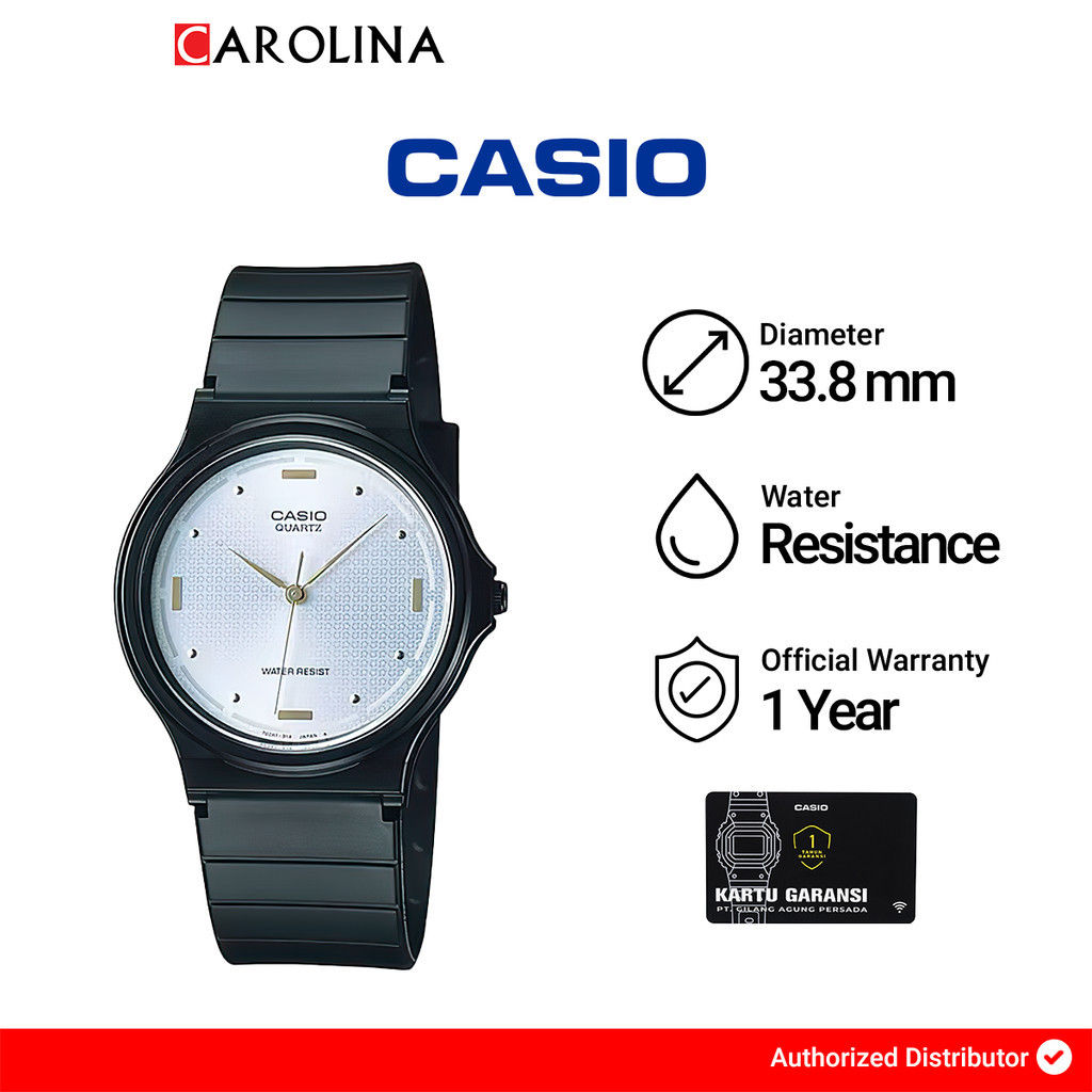 Jual Jam Tangan Pria Casio General MQ-76-7A1 Silver Dial Black Resin Strap | Shopee Indonesia