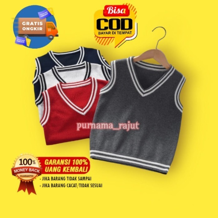Jual Calaca - Rompi Rajut Sekolah Laki-Laki Perempuan Model Vest Tk ...