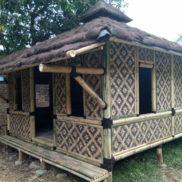 Jual Jasa Pembuatan Saung/Saung Bambu / Rumah Bambu / Mushola Bambu ...