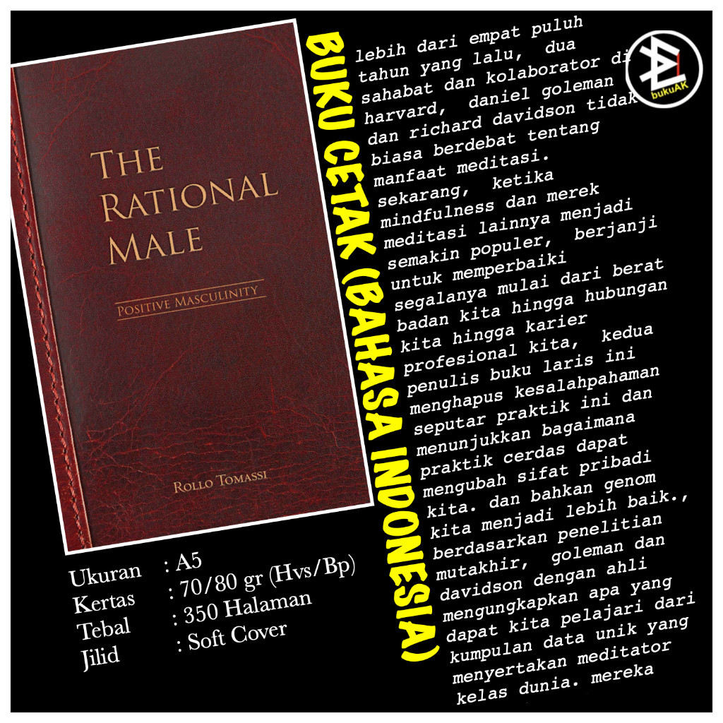 Jual The Rational Male - Positive Masculinity - Rollo Tomassi (Buku ...