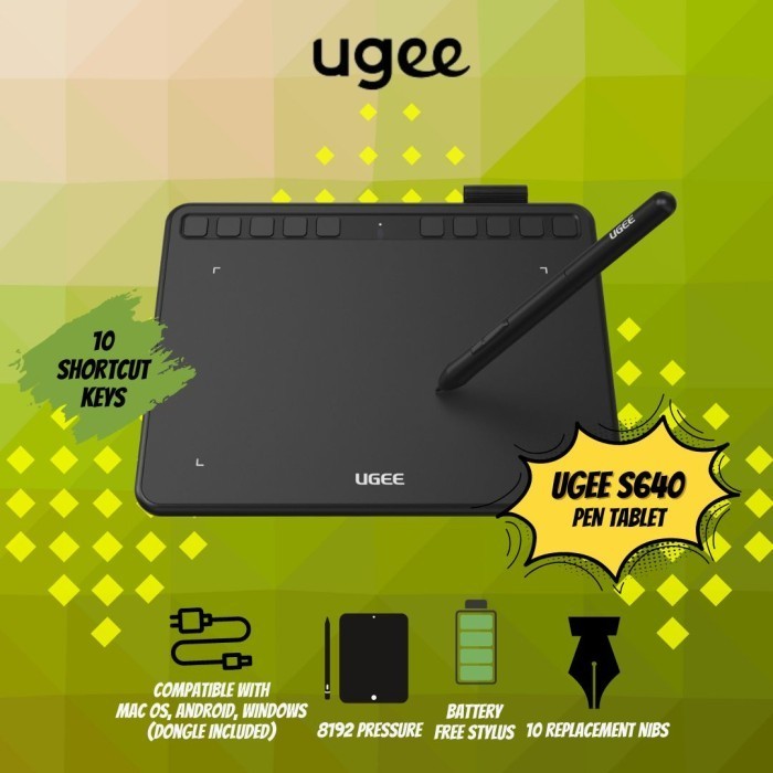 Jual Ugee Tablet S640 Digital Drawing Tablet | Shopee Indonesia