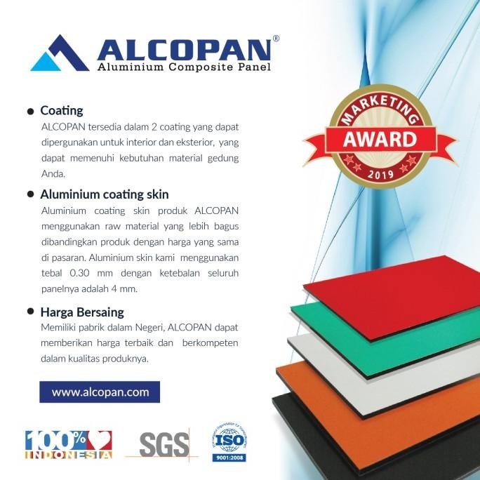 Jual ACP Alcopan 1220x2440x4mm PE Indoor Aluminum Composite Panel ...