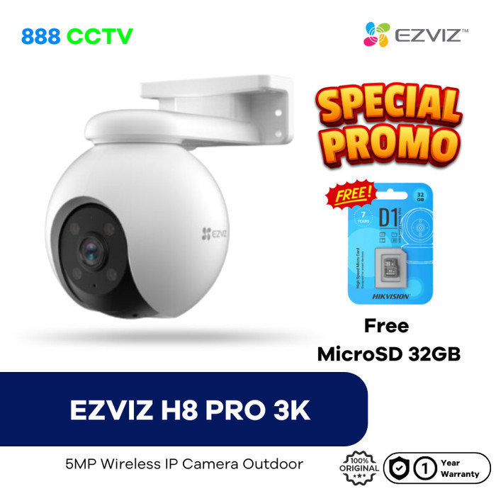 Jual Ezviz H8 Pro 3K 5Mp Smart Cctv Wifi Outdoor Camera | Shopee Indonesia