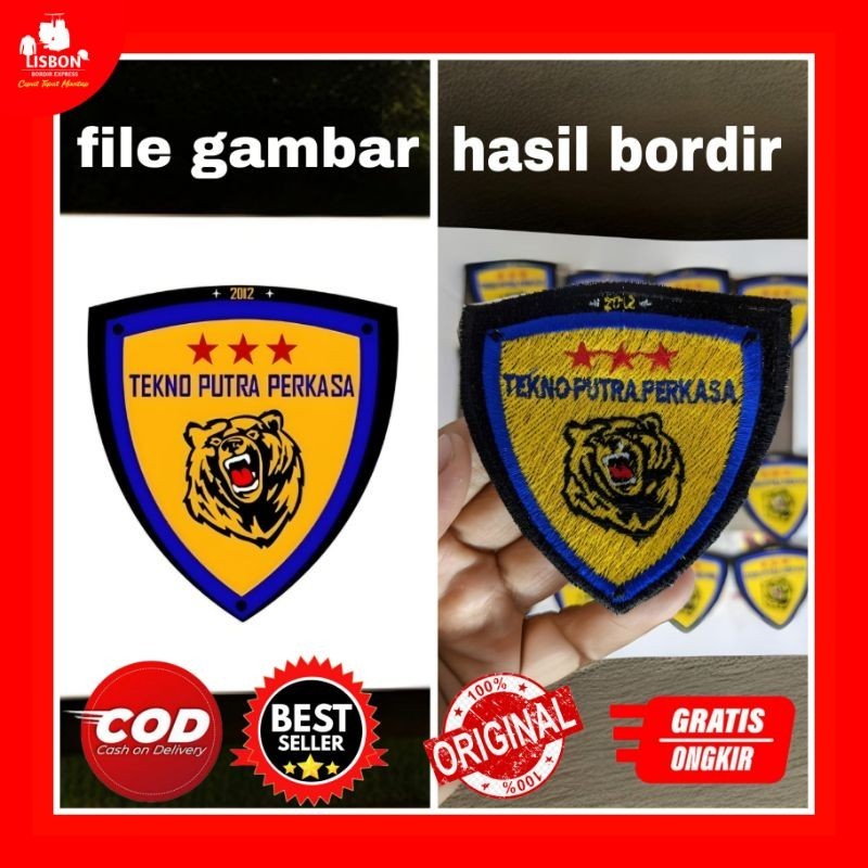 Jual Bordir Logo Kustom Sesuai Permintaan untuk Tampilan yang Unik dan ...