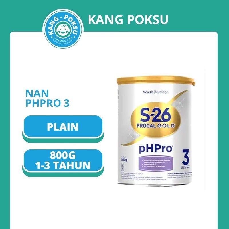 Jual S26 NAN PH PRO 3 800 gr SUSU FORMULA 1-3 TAHUN MURAH SSKL KPS ...