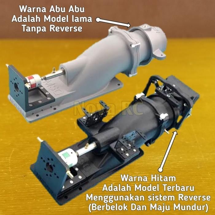 Jual TURBO JET MSQ WATER THRUSTER 70MM WITH REVERSE FOR RC BOAT 180CM ...