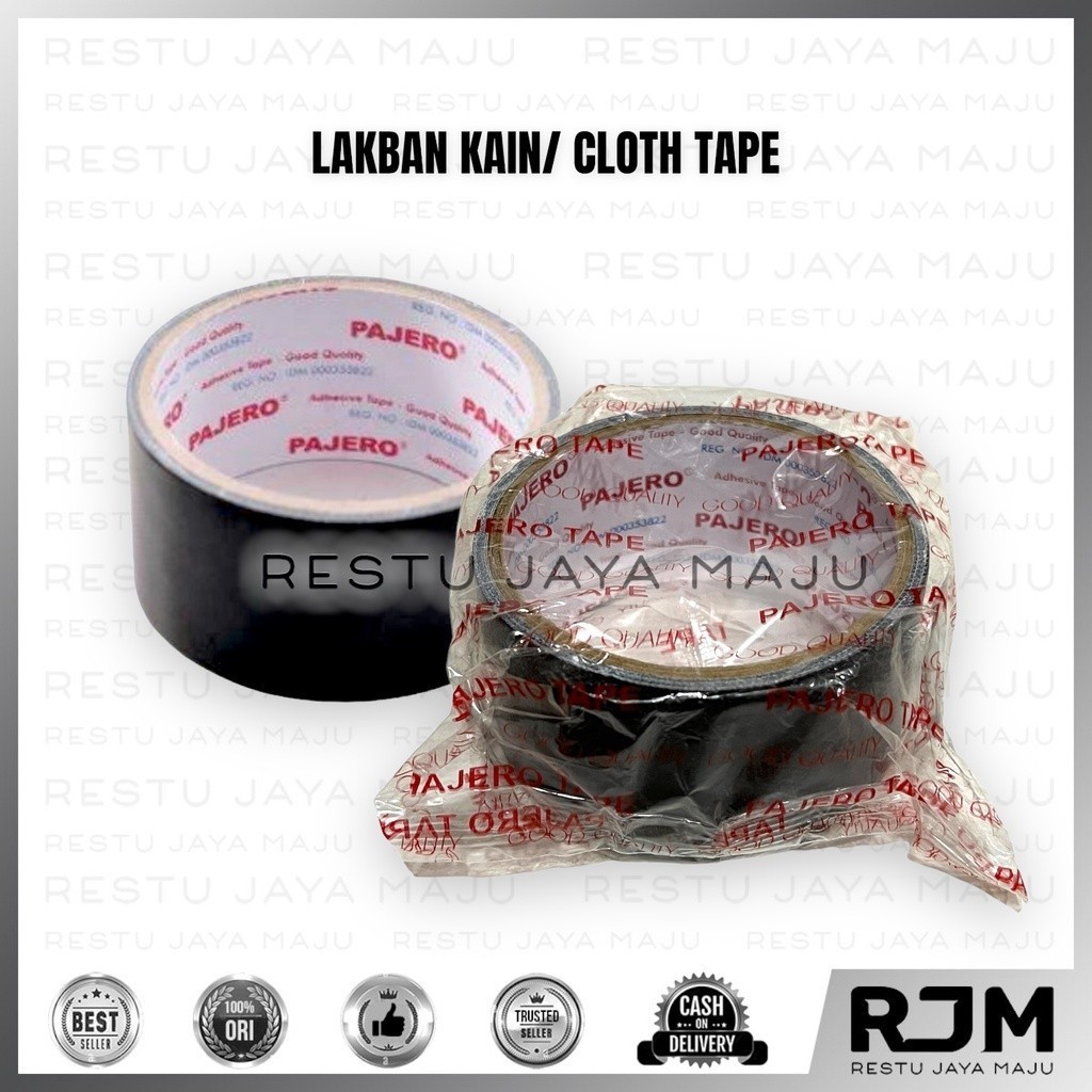 Jual PAJERO Lakban Cloth Tape Isolasi Kain 2 " inch 3.6 m | Shopee ...