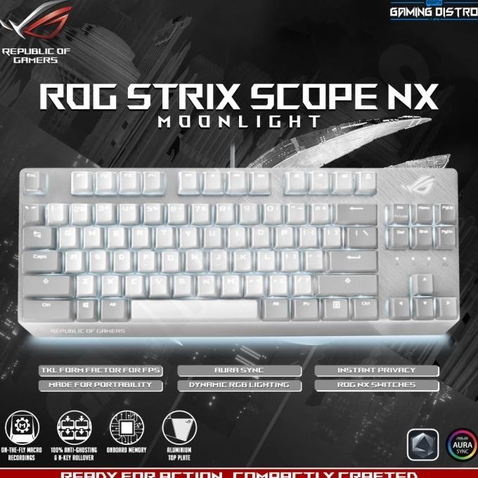 Jual ROG - ASUS ROG Strix Scope NX TKL Moonlight White Mechanical ...
