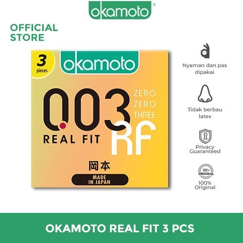 Jual Okamoto Kondom 003 Real Fit - 3 Pcs - Kondom Tipis Jepang | Shopee Indonesia