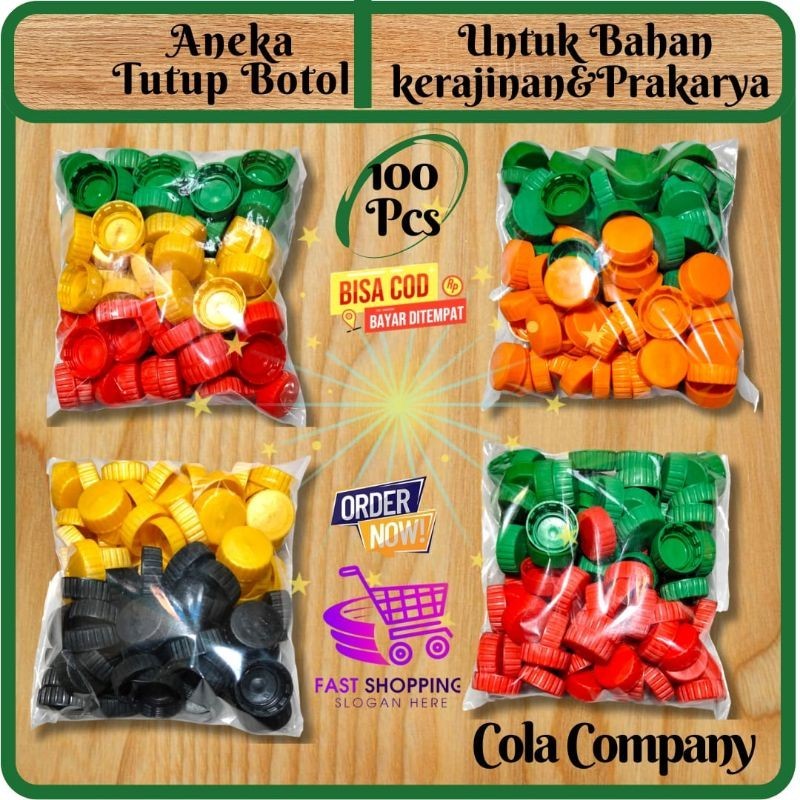 Jual tutup botol cola campany 100 pcs | Shopee Indonesia