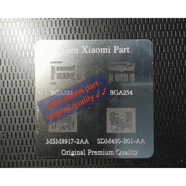 Jual CETAKAN BGA MSM8917 SDM450 254 EMMC ORIGINAL PLAT TEBAL PRESISI ...