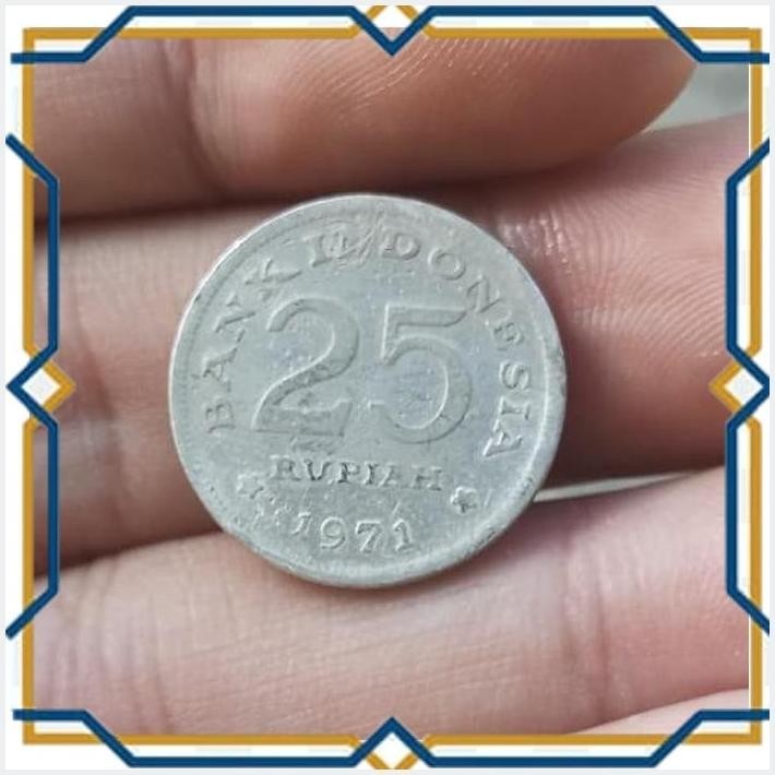 Jual [LSB] UANG KOIN 25 RUPIAH TAHUN 1971 GAMBAR BURUNG KASUARI BEKAS | Shopee Indonesia