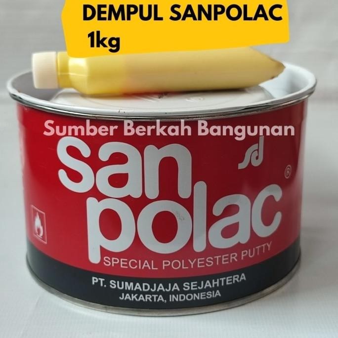 Jual Dempul Sanpolac 1 Kg / Dempul Besi Cat Mobil Motor Kayu/ Sanpolac ...