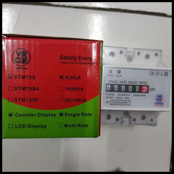 Jual BEST DEAL KWH METER XTM75S ANALOG FORT 1 PHASE SINGLE FORT !!!! | Shopee Indonesia