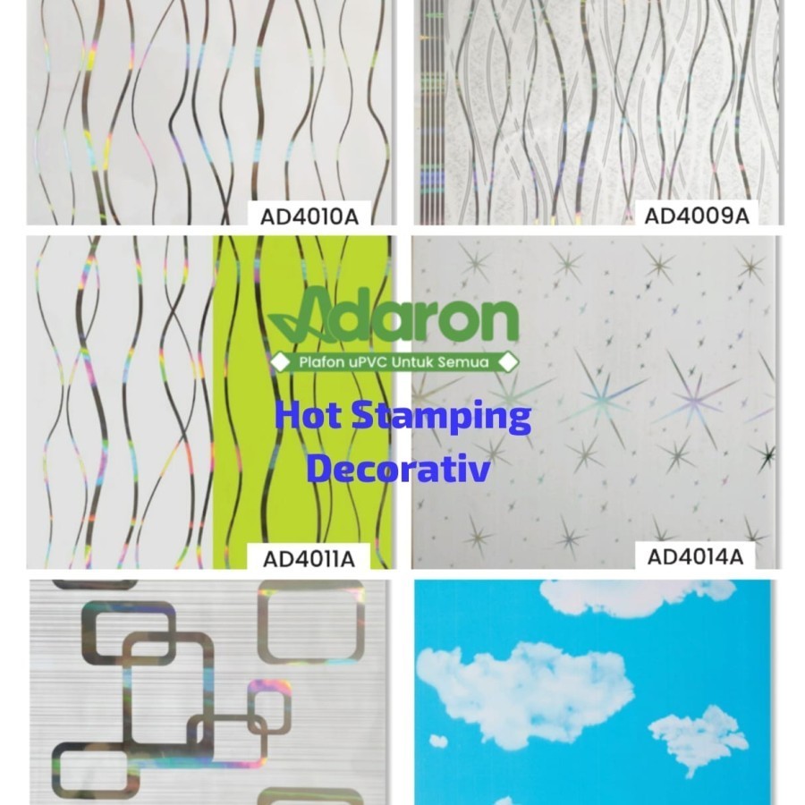 Jual PLAFON PVC ADARON GLOSSY | Shopee Indonesia